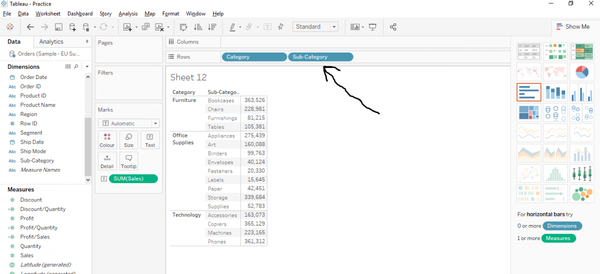 Tableau Text Table Tutorial How To Create Text Table In Tableau