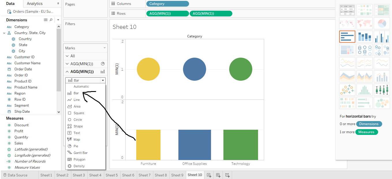 Tableau Pie Chart Tutorial | How to make a Pie Chart in Tableau