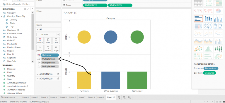 Tableau Pie Chart Tutorial | How to make a Pie Chart in Tableau