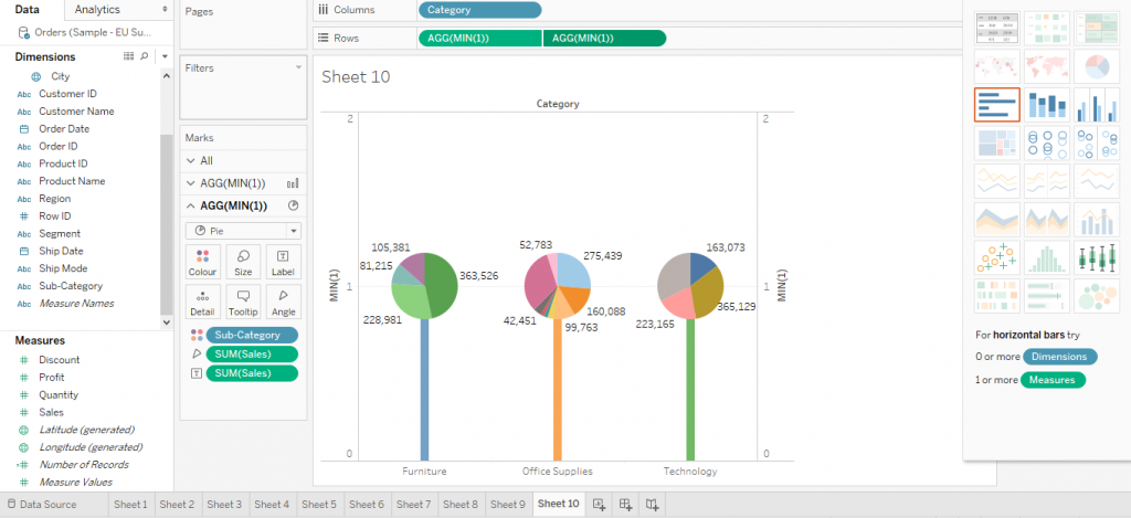 Tableau Pie Chart Tutorial How To Make A Pie Chart In Tableau