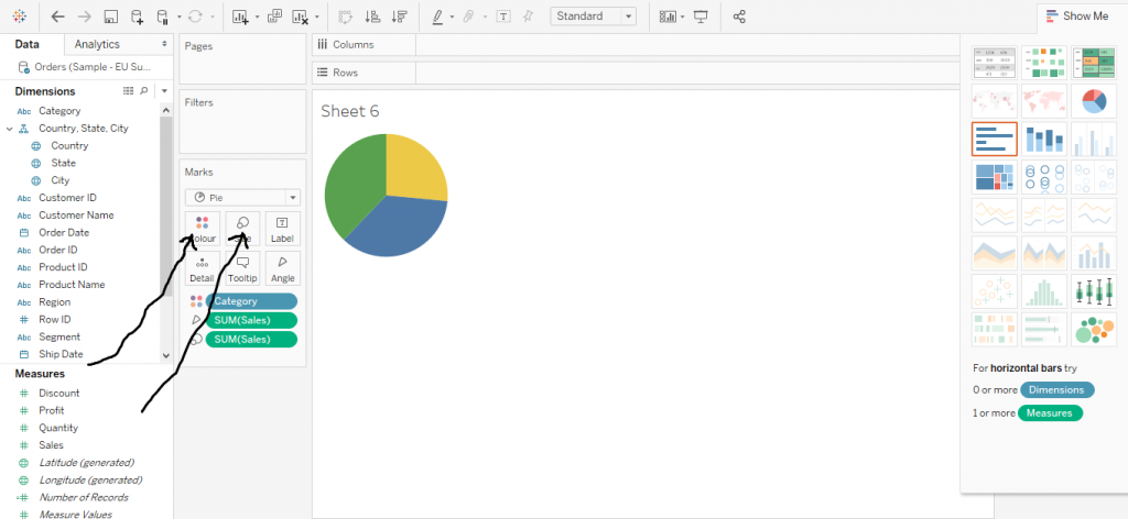 Tableau Pie Chart Tutorial How To Make A Pie Chart In Tableau
