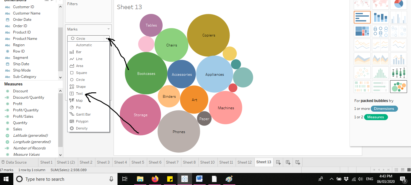Word Cloud Chart in Tableau | How to Create Word Cloud Chart