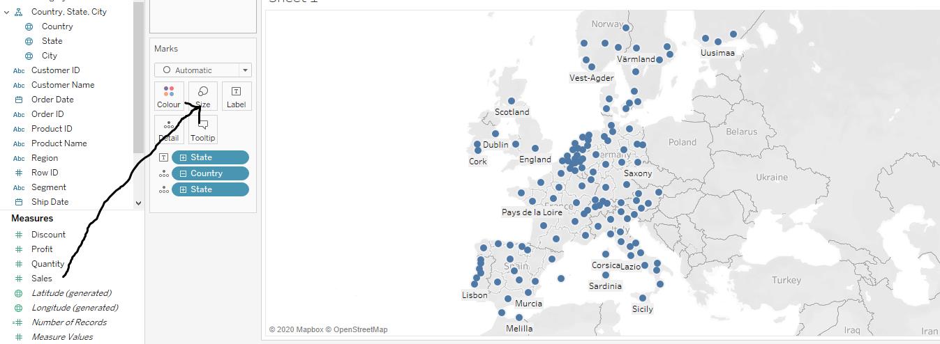 Maps Chart in Tableau - Prwatech