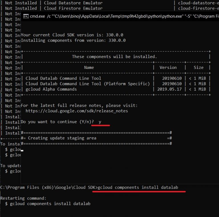 Codes to work with Google Cloud SDK - Prwatech