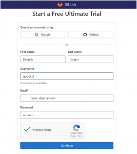 How to create a GitLab account - Prwatech